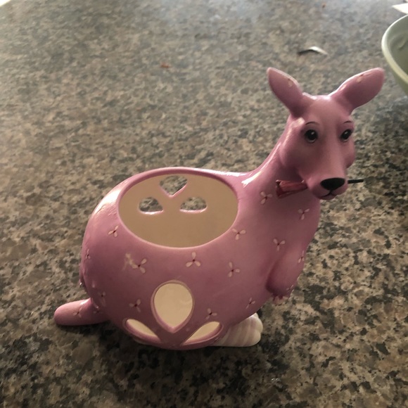 PartyLite | Other | Rare Retired Partylite Pink Kangaroo Decorative ...